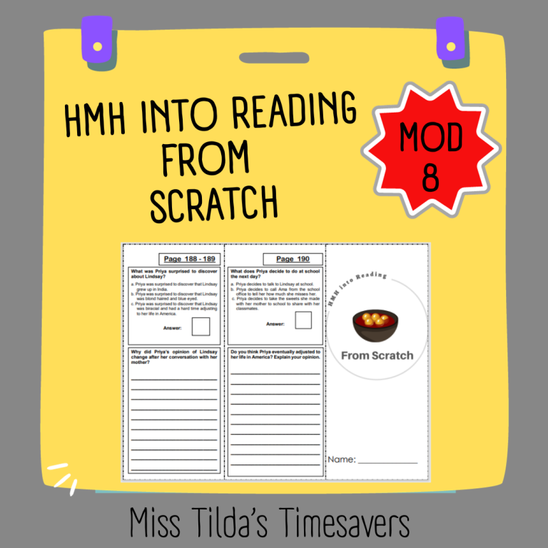 From Scratch - Grade 5 HMH into Reading - Made By Teachers