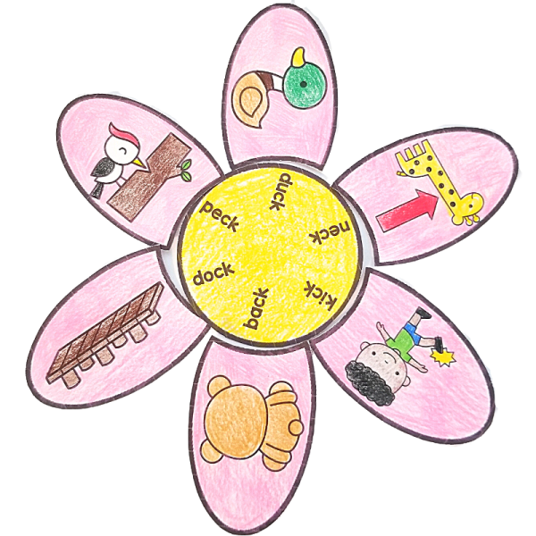 CK Digraph Family Flower Craft - Made By Teachers