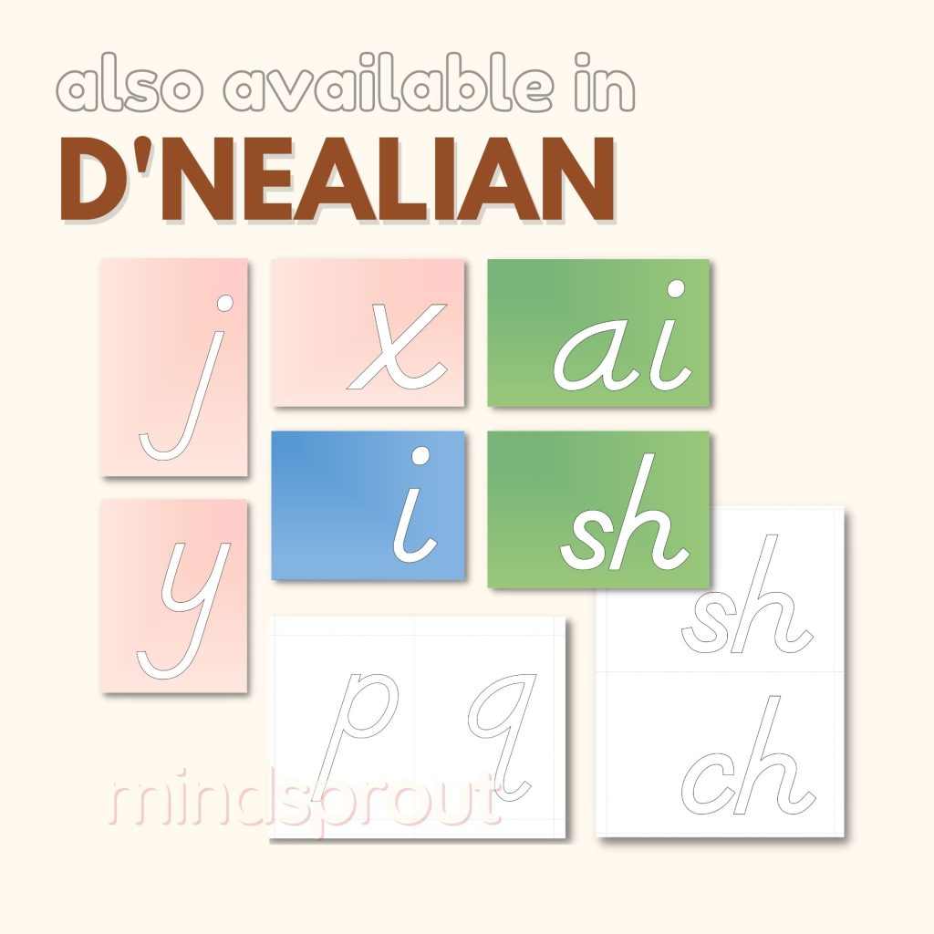 Montessori Sandpaper Letters DIY Template PRINT Uppercase Lowercase ...