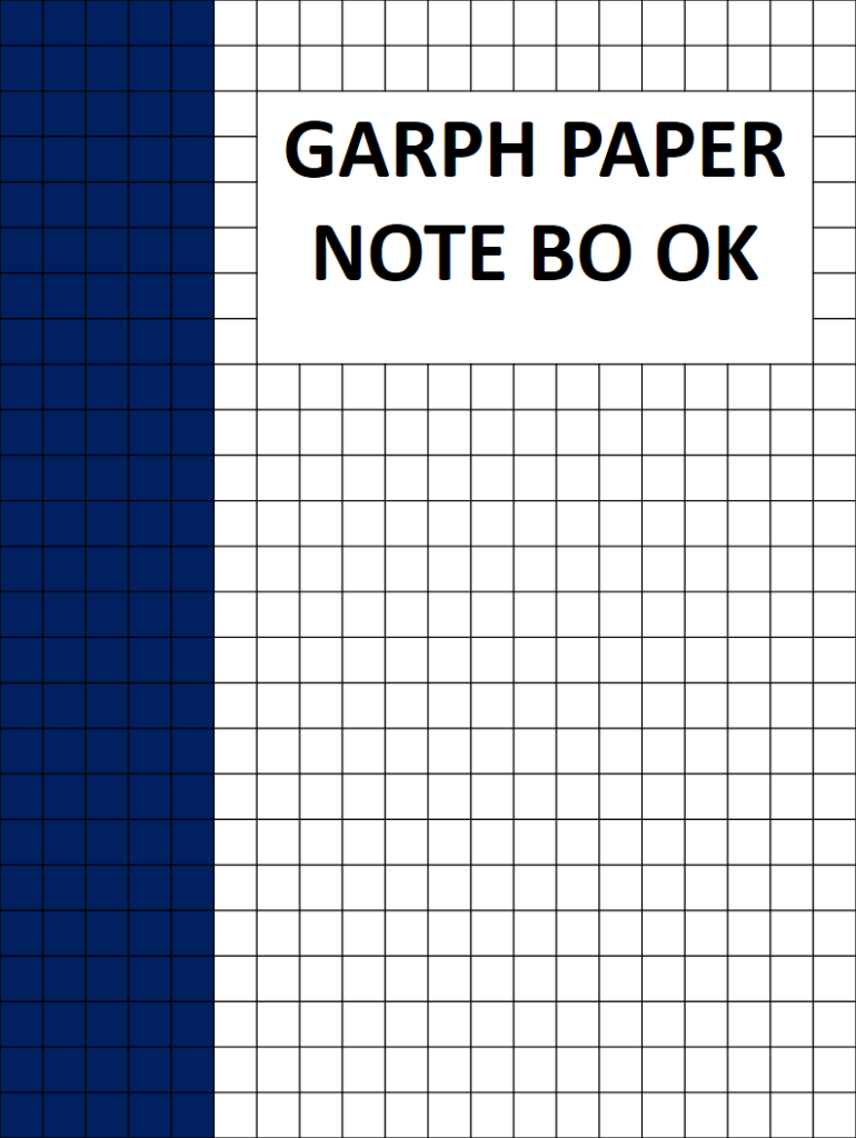 Square Grid / 100 sheets of graph paper / notebook / Digital | Made By ...