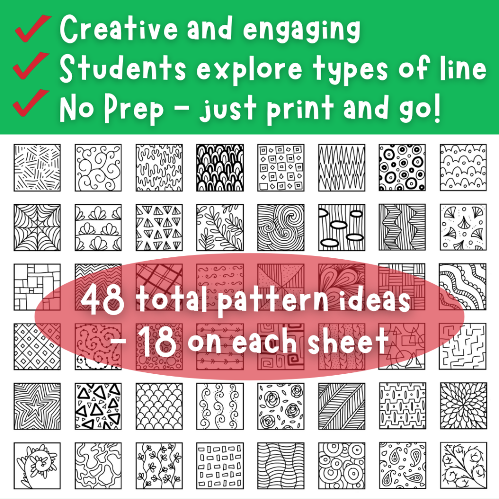 Christmas Doodle Drawing Worksheets - Winter and Holiday Zentangle Art ...