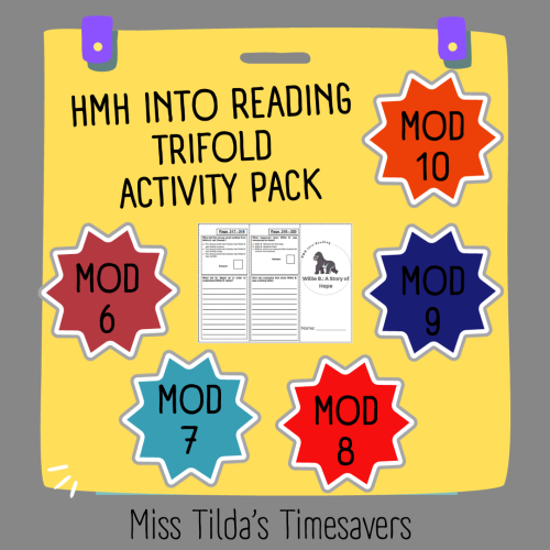Grade 5 HMH Into Reading Trifold Activity Pack - Made By Teachers