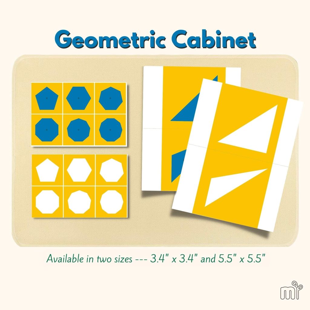 Geometric Cabinet Shapes Montessori Puzzle Cards Montessori Geometric ...