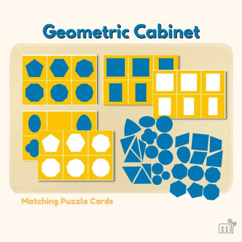 Geometric Cabinet Shapes Montessori Puzzle Cards Montessori Geometric ...
