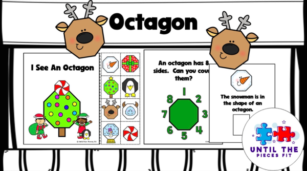 Simple Shapes Christmas Adapted Books | Made By Teachers