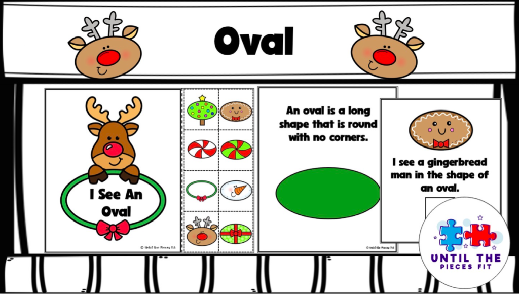 Simple Shapes Christmas Adapted Books | Made By Teachers