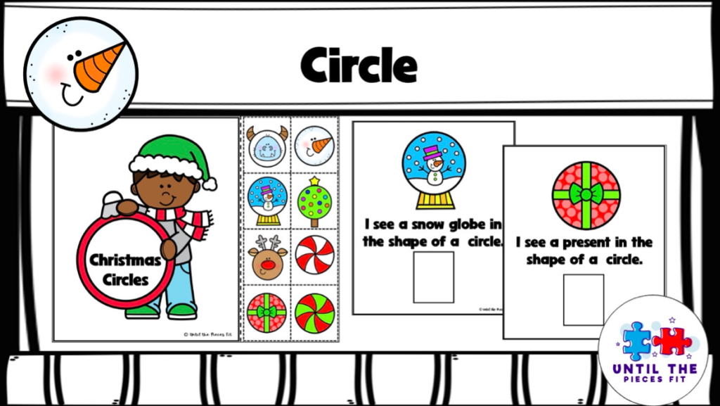 Simple Shapes Christmas Adapted Books | Made By Teachers