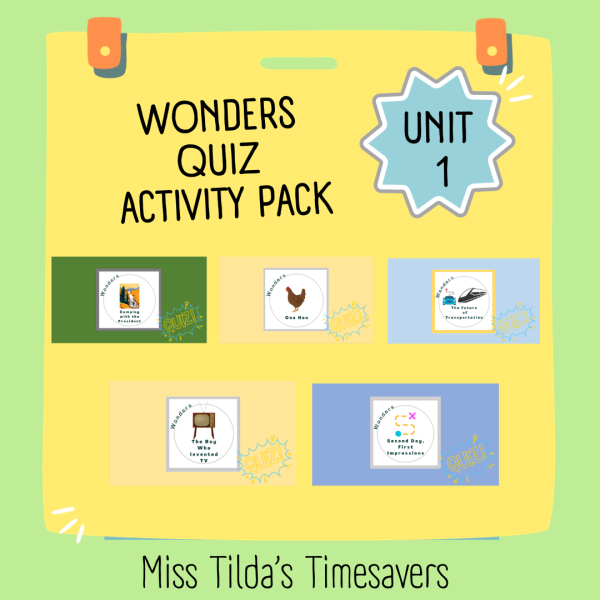 Grade 5 Wonders Quiz: Unit 1 - Made By Teachers