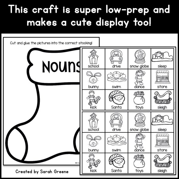Nouns and Verbs Sort - Made By Teachers