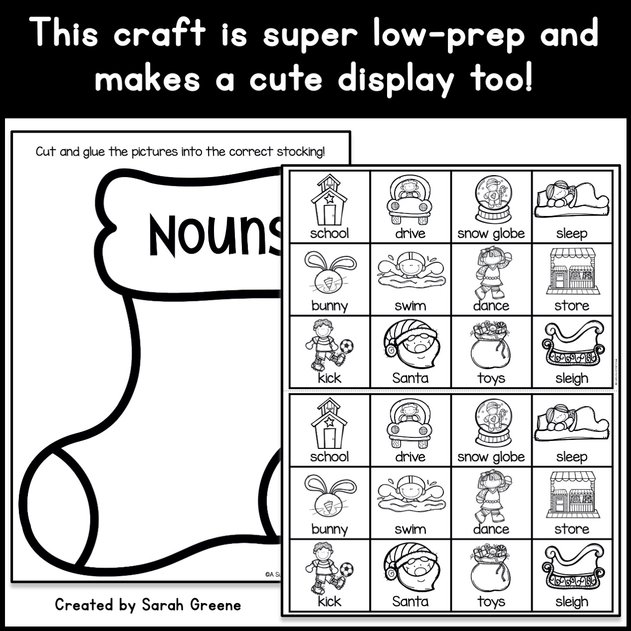 Nouns and Verbs Sort | Made By Teachers