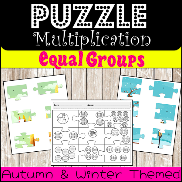 Intro to Multiplication: Fun Equal Groups Puzzles for Beginners | Made ...
