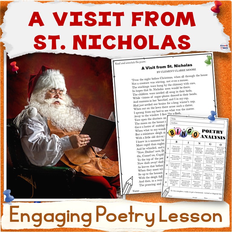 A Visit from St. Nicholas Poem - Twas the Night Before Christmas Poetry ...