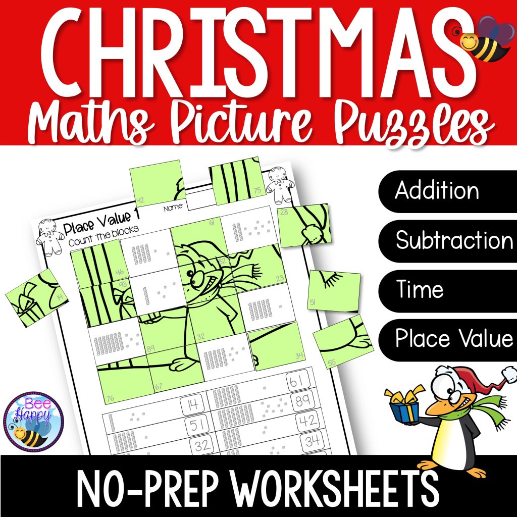 Christmas Maths Mystery Picture Puzzles - Made By Teachers