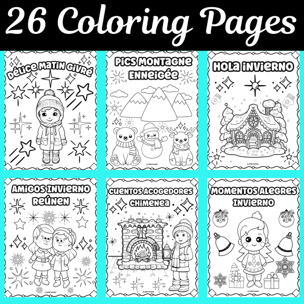 Winter Coloring Pages in spanish | December to February Coloring (El ...