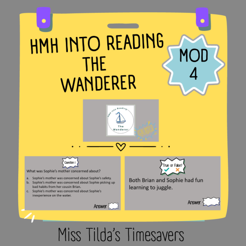 The Wanderer Quiz - Grade 6 HMH into Reading - Made By Teachers