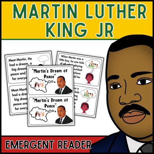 Martin Luther King Day Mini-book for Emergent Reader | Black History ...