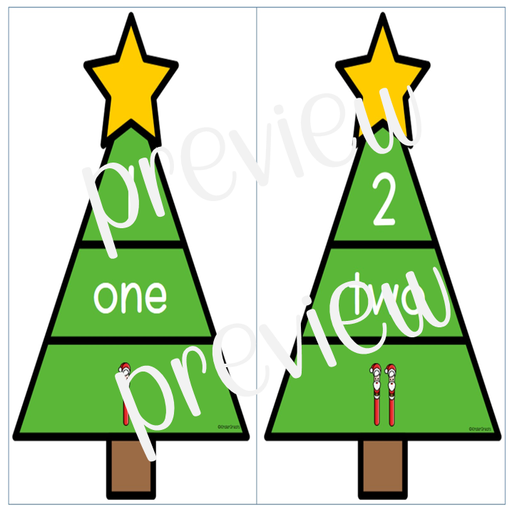 Christmas Tree Number Puzzles 1 to 20 |Ten frames & Tally Marks | Made ...