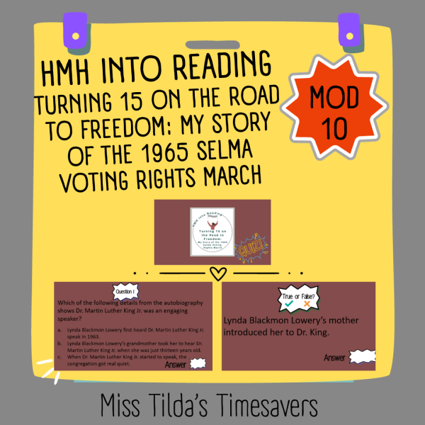 Turning 15 on the Road to Freedom Quiz - Grade 6 HMH into Reading ...