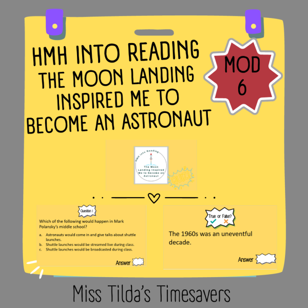 The Moon Landing Inspired Me to Become an Astronaut Quiz - Gr 6 HMH ...