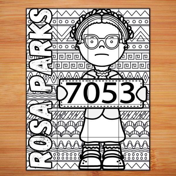 ROSA PARKS Collaborative ART Project | Black History Month Teamwork ...