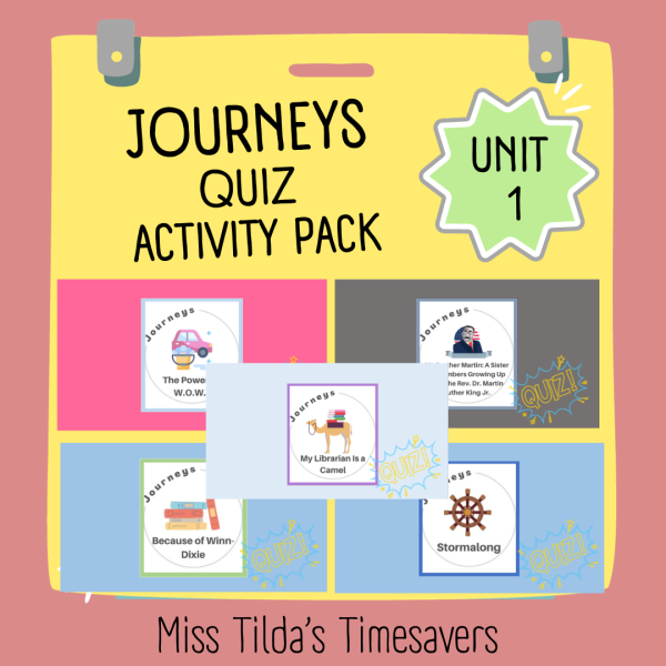 Grade 4 Journeys Quiz: Unit 1 - Made By Teachers