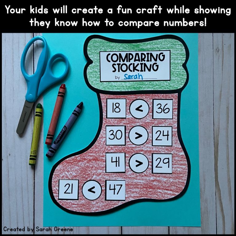 Christmas Comparing Numbers Craft | Made By Teachers