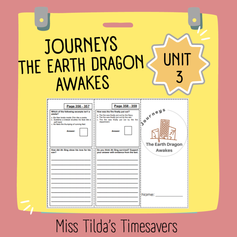 The Earth Dragon Awakes - Grade 4 Journeys - Made By Teachers