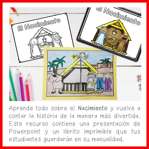 Nativity in Spanish | El Nacimiento | Manualidad y lectura de Navidad ...