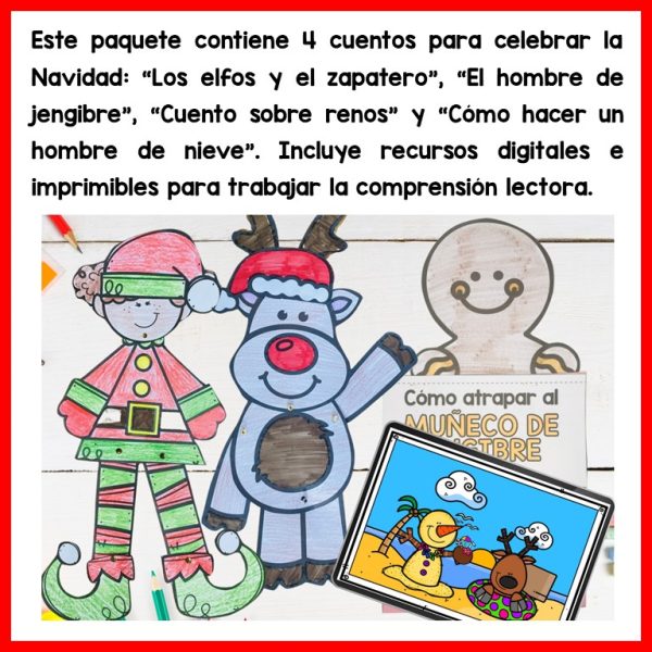 Christmas Stories in Spanish | Cuento y comprensión de lectura de ...