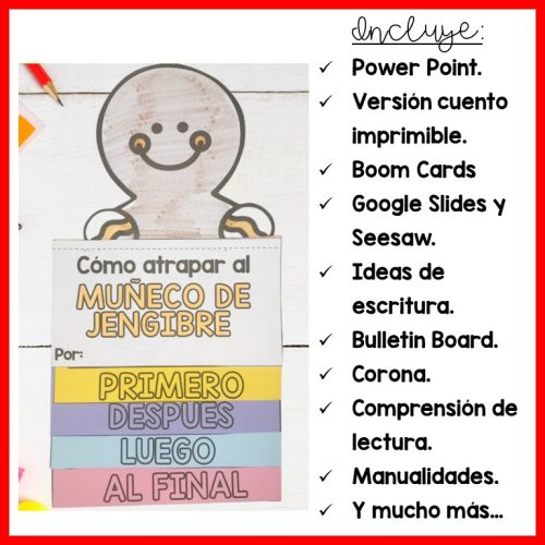 Cuento EL HOMBRE DE JENGIBRE | Gingerbread man in Spanish | Navidad ...