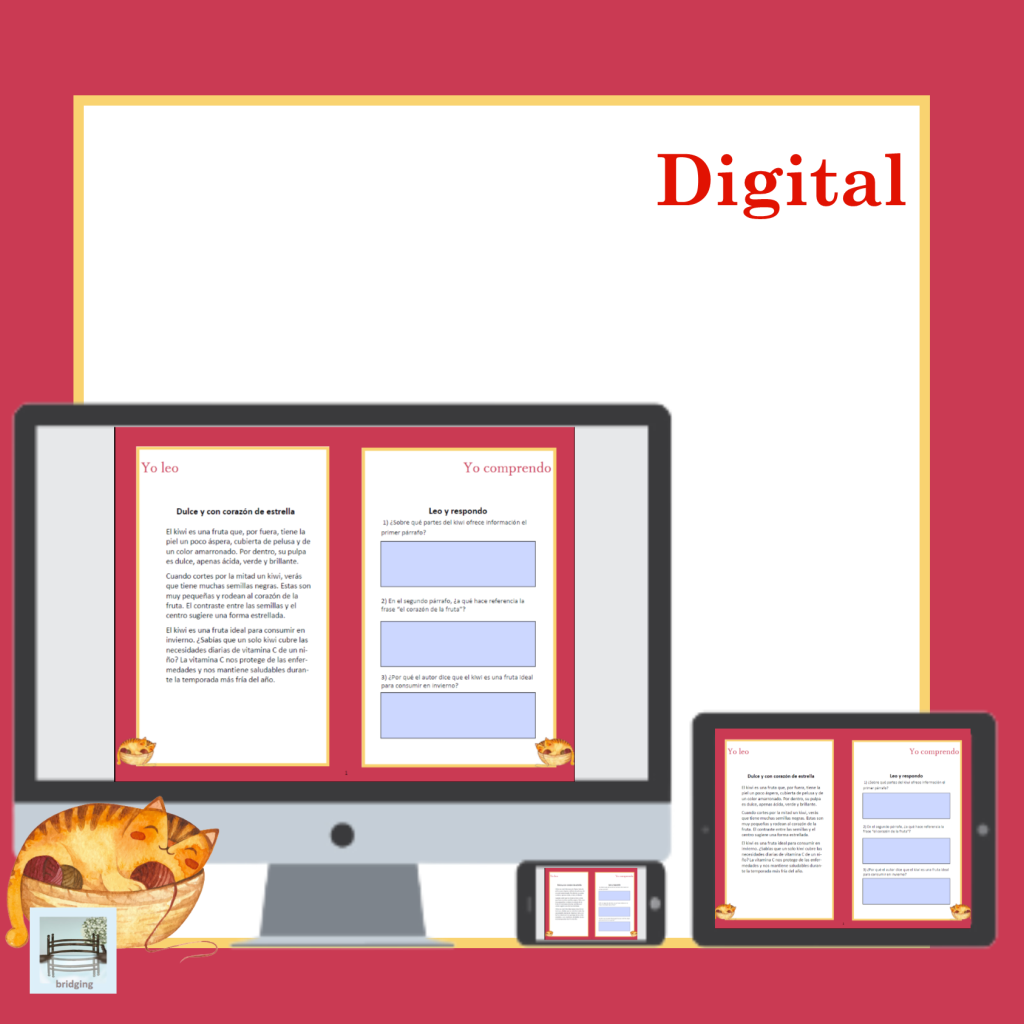 Spanish Reading Comprehension Passages - Lecturas de comprensión ...