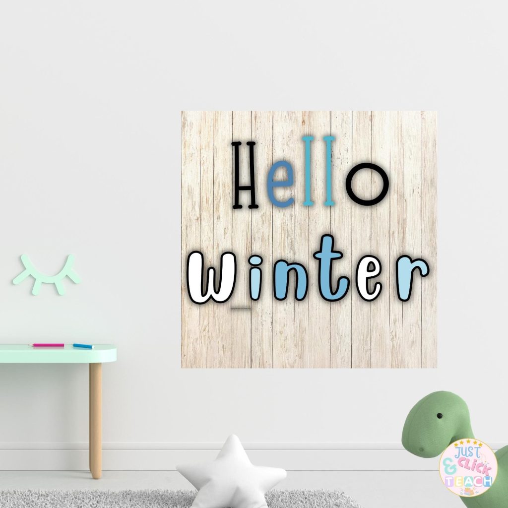 Winter bulletin board letters for winter classroom bulletin board ...