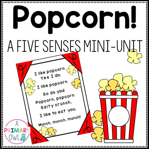 Popcorn Five Senses Mini-Unit - Made By Teachers