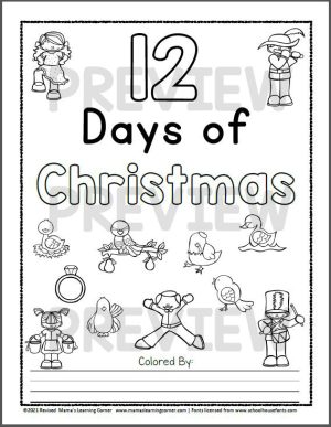 12 Days of Christmas Coloring Pages - Made By Teachers