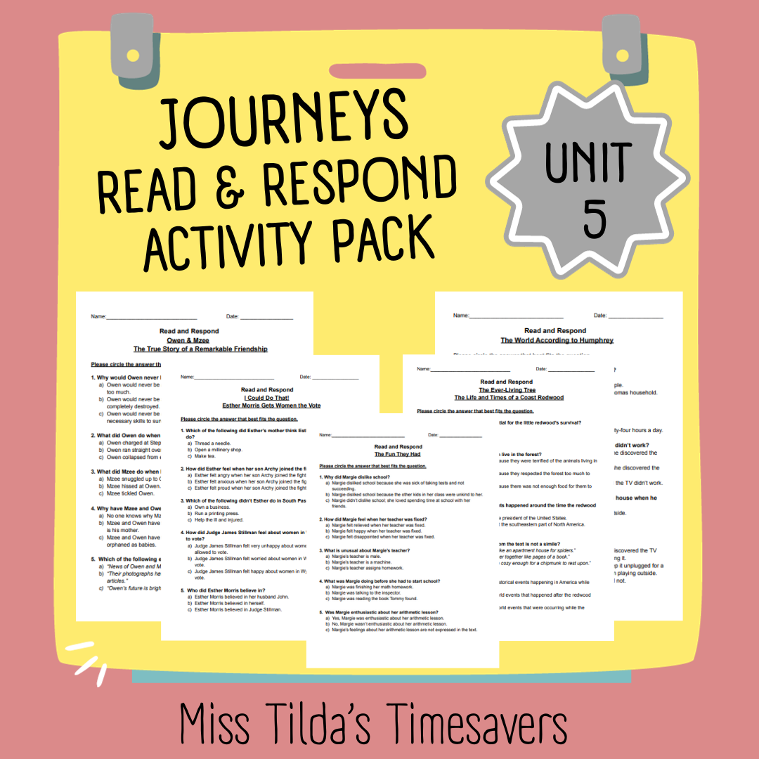 Grade 4 Wonders Unit 2 PowerPoint Assessment Pack | Made By Teachers