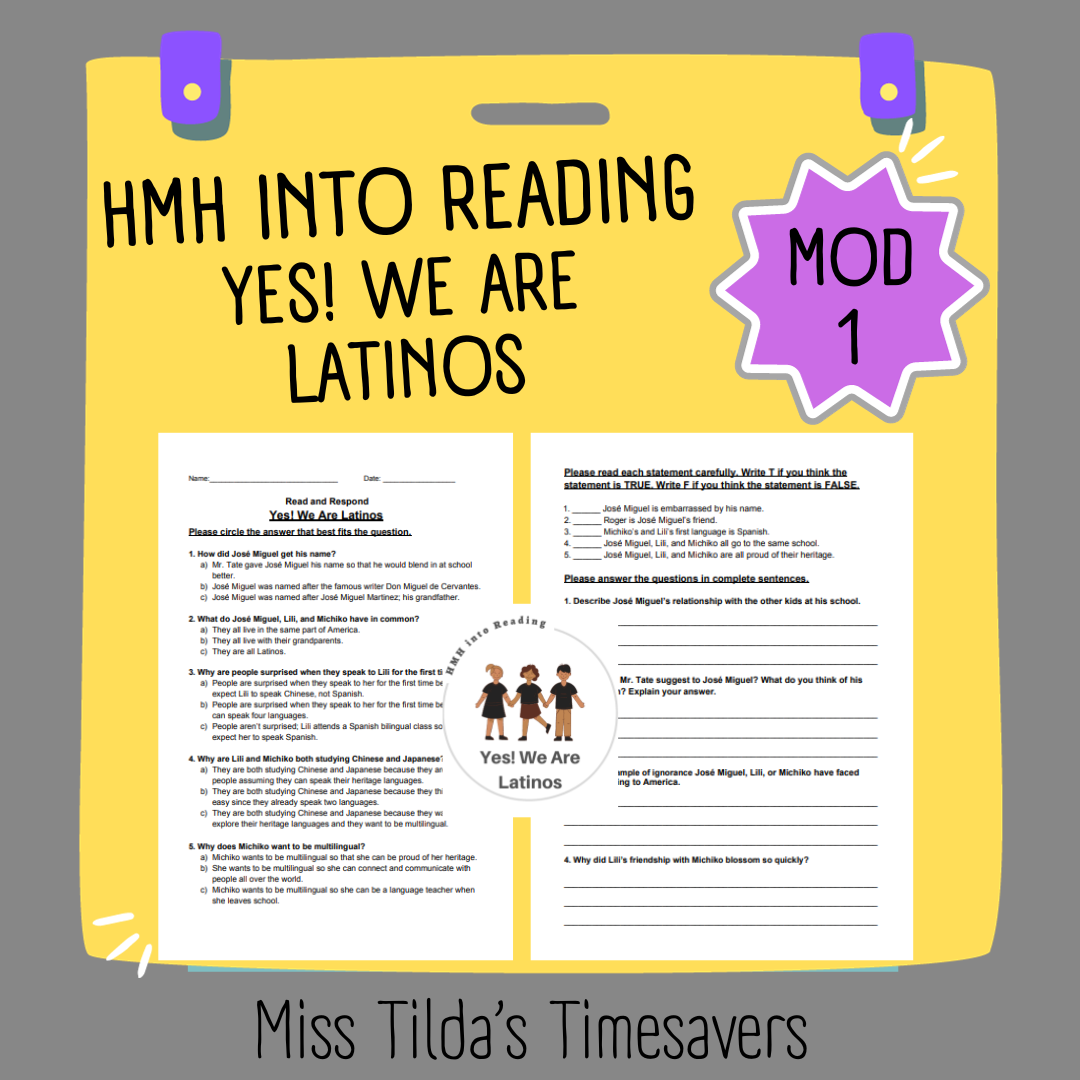 Grade 4 Wonders Unit 6 Review Assessments Bundle - Made By Teachers