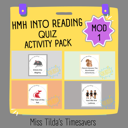 Grade 4 HMH into Reading Quiz: Module 1 - Made By Teachers