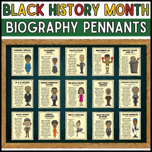 African-American Leaders Biography Posters | Black History Month ...
