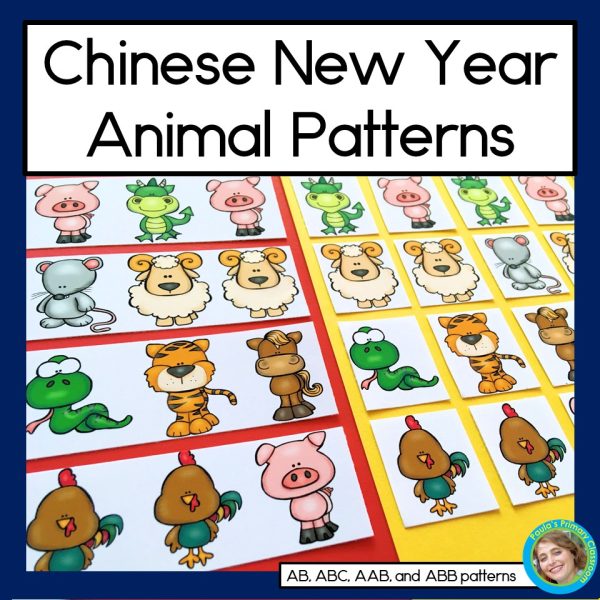 Chinese New Year 2024 Math Center with AB AB AAB and ABB Patterns ...