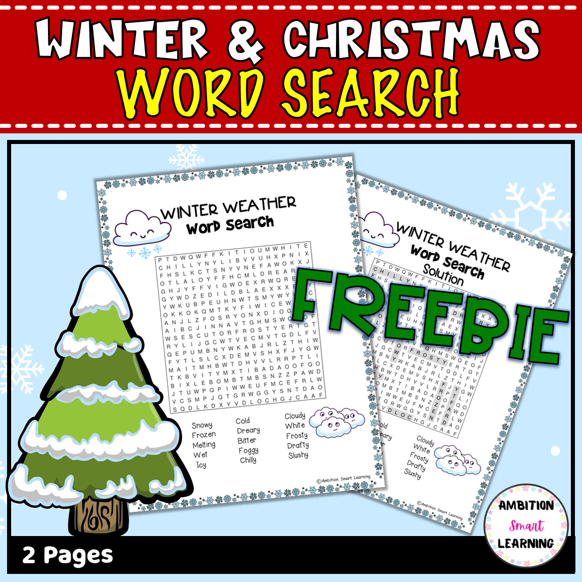 Free Fun Winter Weather Word Search Activity | Made By Teachers