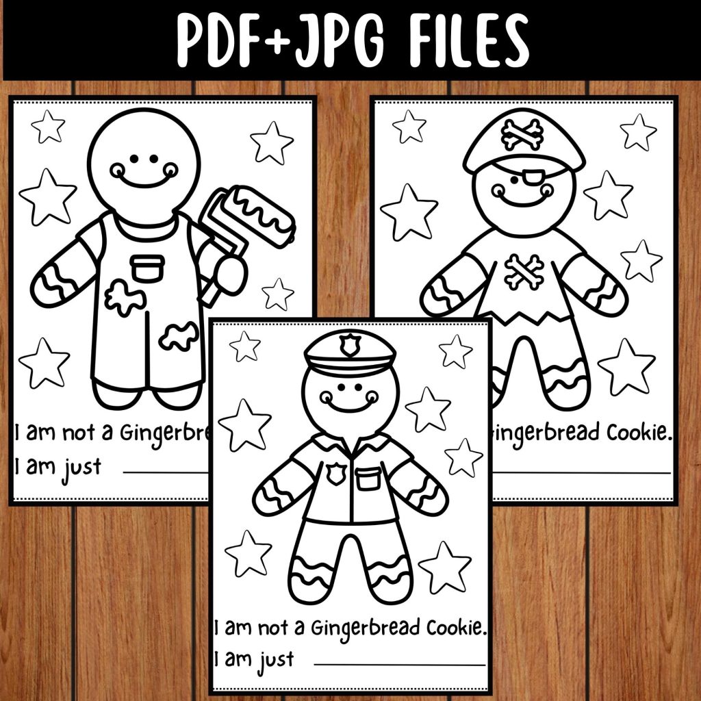Disguise a Gingerbread Man Coloring Pages | Gingerbread 14 Disguises ...