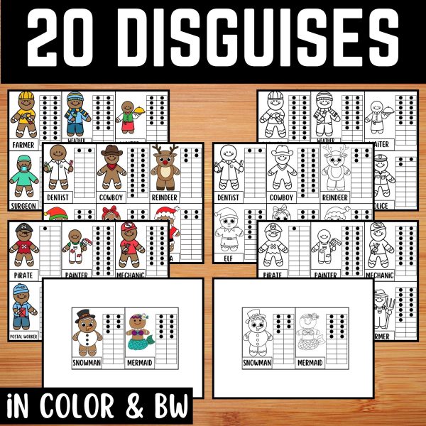 Gingerbread Man Write the Room 10 Frames | Disguise a Gingerbread Write ...