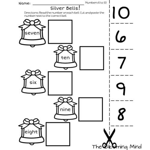 Christmas No Prep Math Worksheets for Preschool and Kindergarten | Made ...