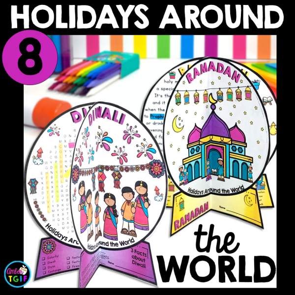 Holidays Around the World Craft Activities Reading, Word Search ...