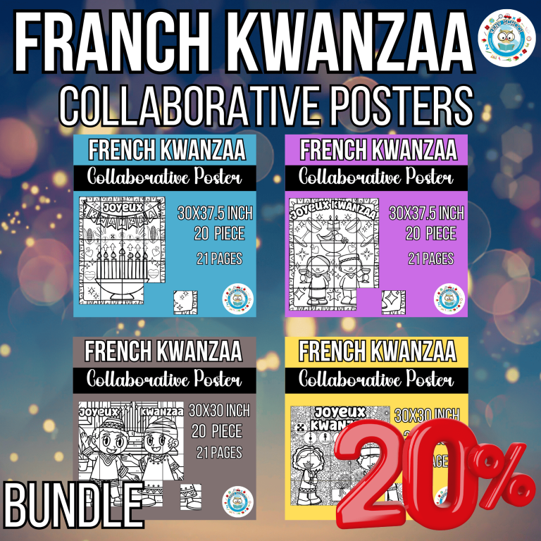 French Kwanzaa Activities Collaborative Posters Art Coloring Pages ...