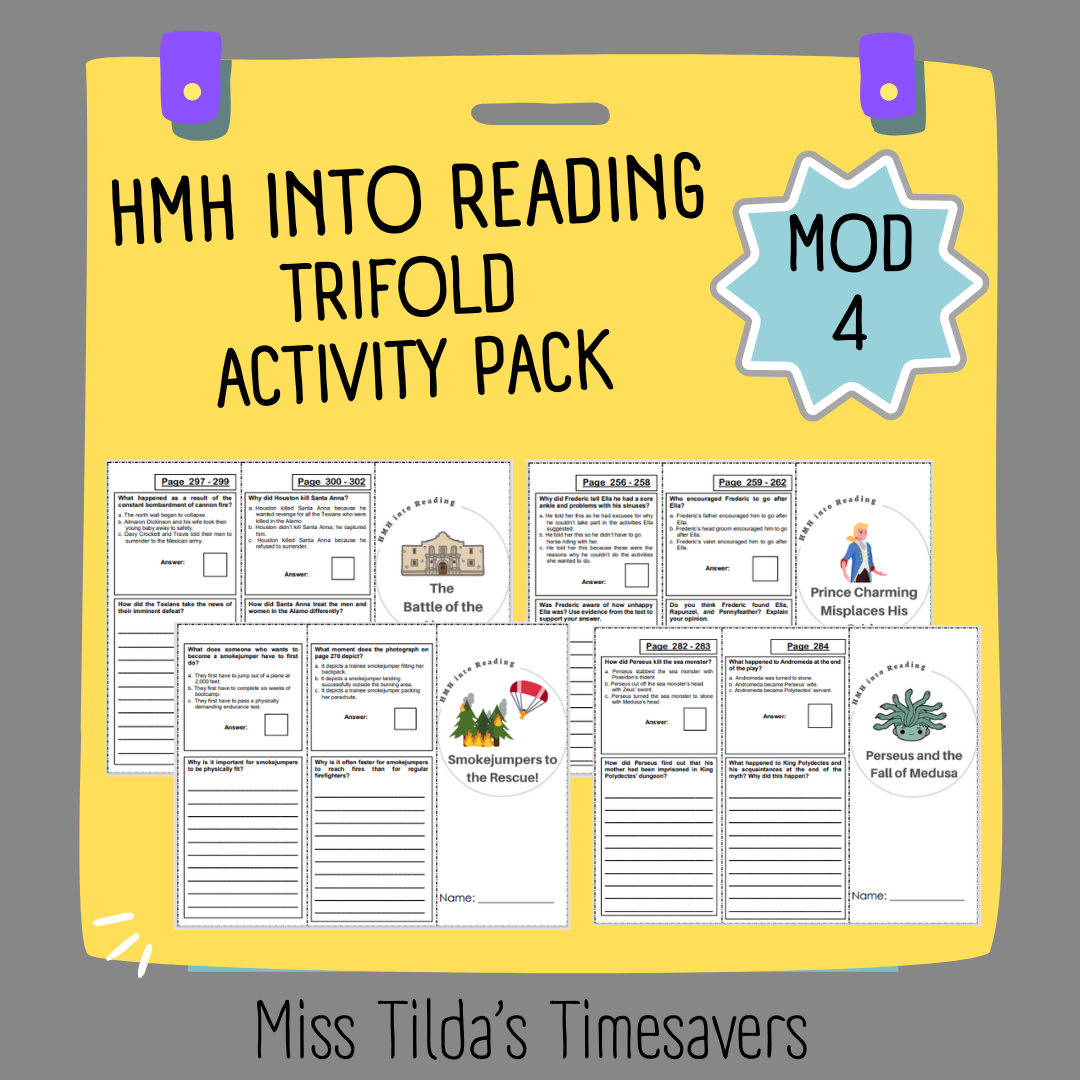 4th Grade HMH into Reading Activity Pack - Module | Made By Teachers