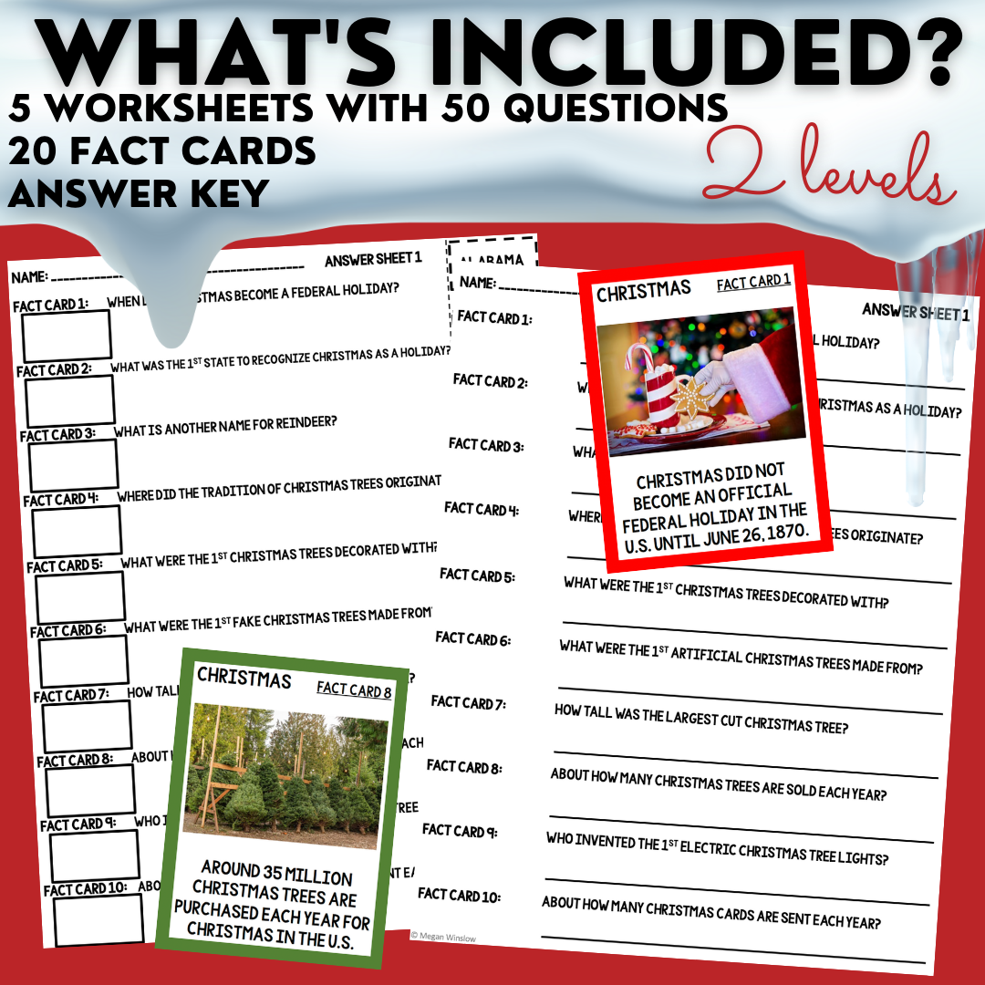 Christmas Scavenger Hunt - Informational Reading - Scoot Activity - 2 ...