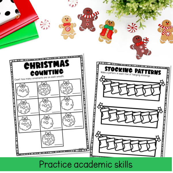 Christmas Activity Book for Early Finishers Morning Work Preschool ...