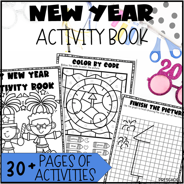 New Year Activity Book Early Finishers Morning Work Preschool | Made By ...