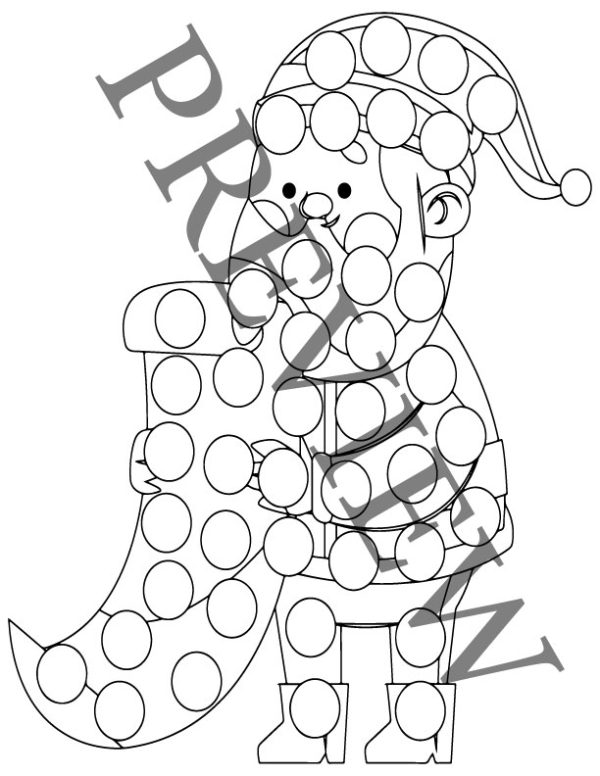 Christmas Dot Marker Activities Creative Holiday Learning Preschool ...